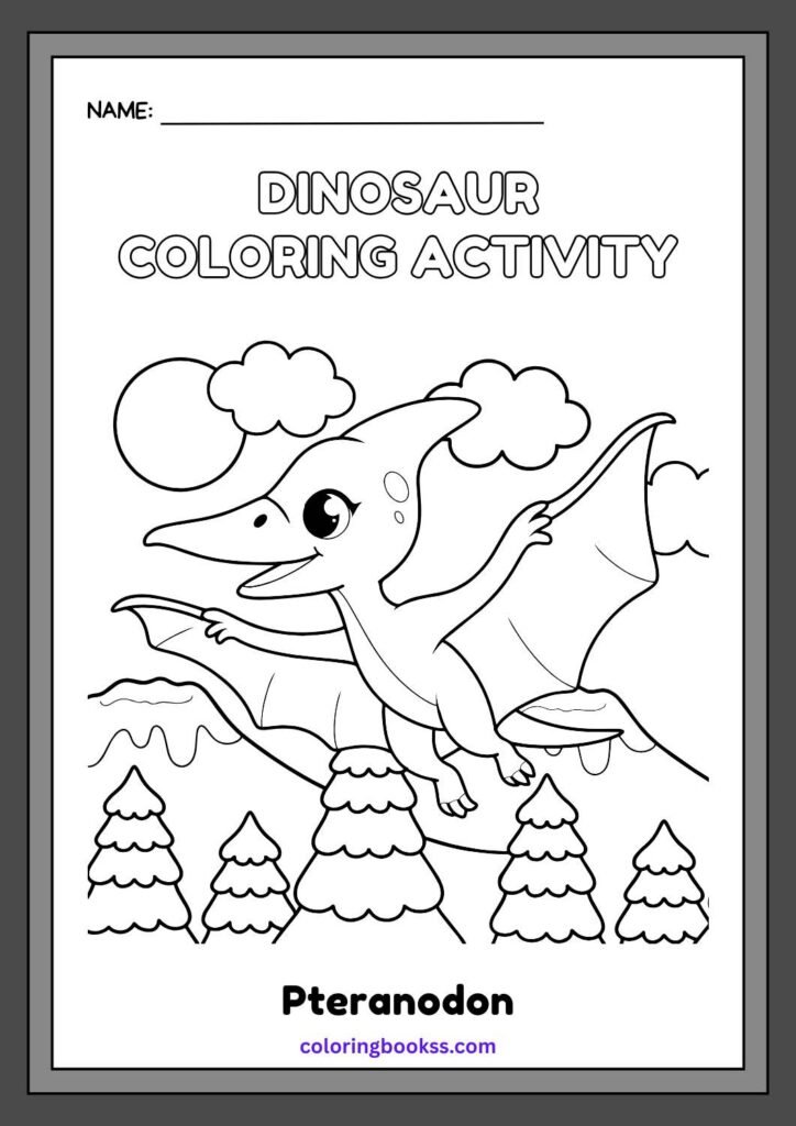Dinosaur coloring activity - ColoringBookss
