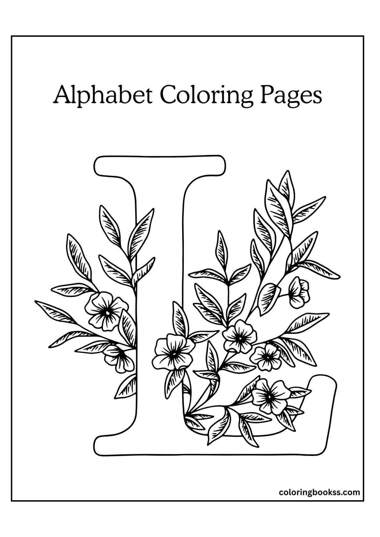 Alphabet Coloring Pages worksheet - ColoringBookss