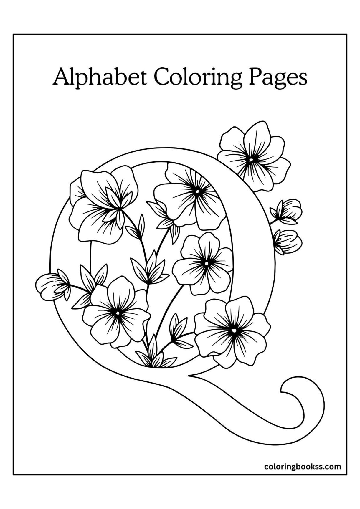 Alphabet Coloring Pages worksheet - ColoringBookss
